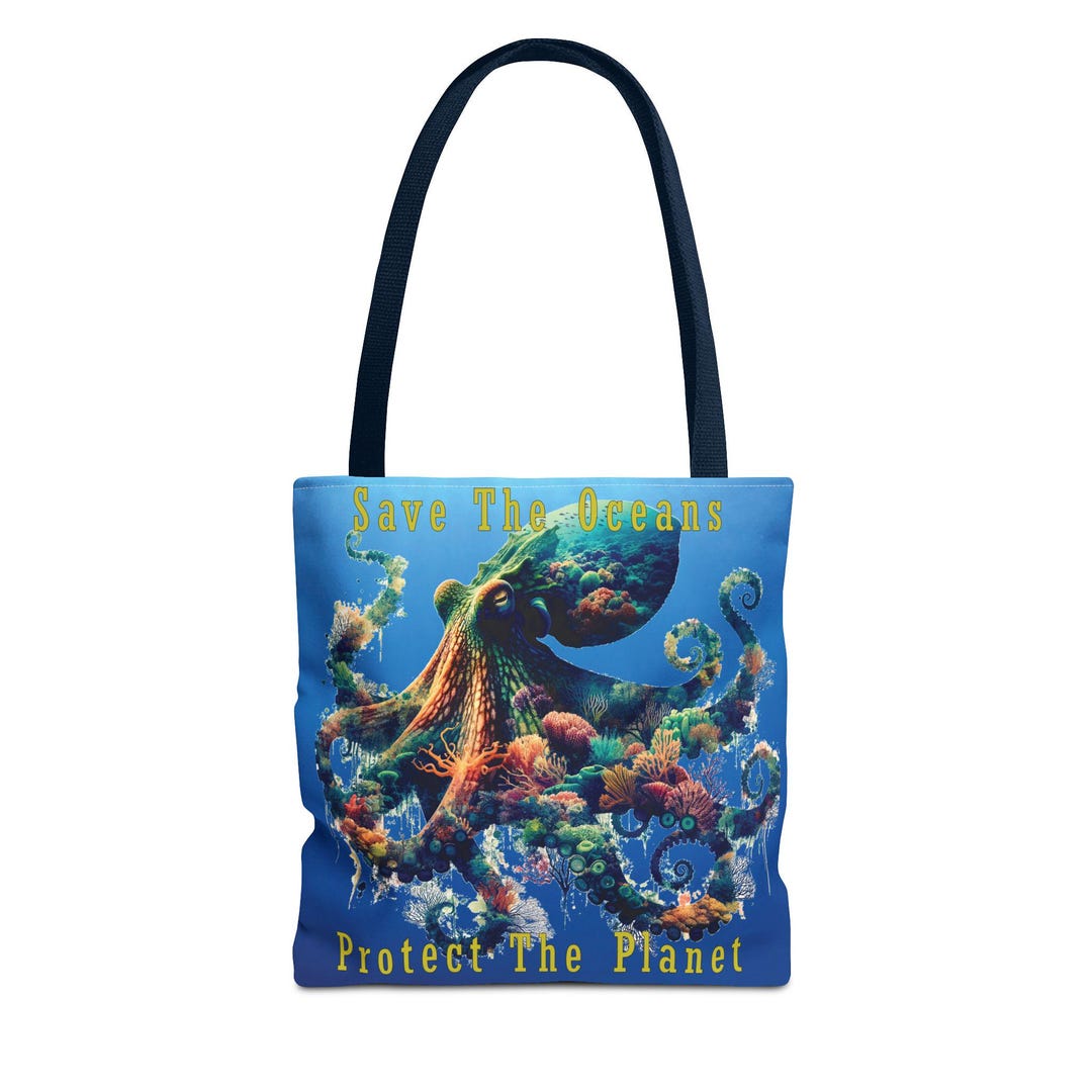 Octopus Coral Reef Tote Bag - Etsy