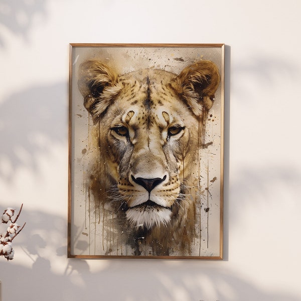 Lioness Art - Etsy