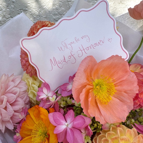 Custom Bridesmaid Proposal Cards - Etsy