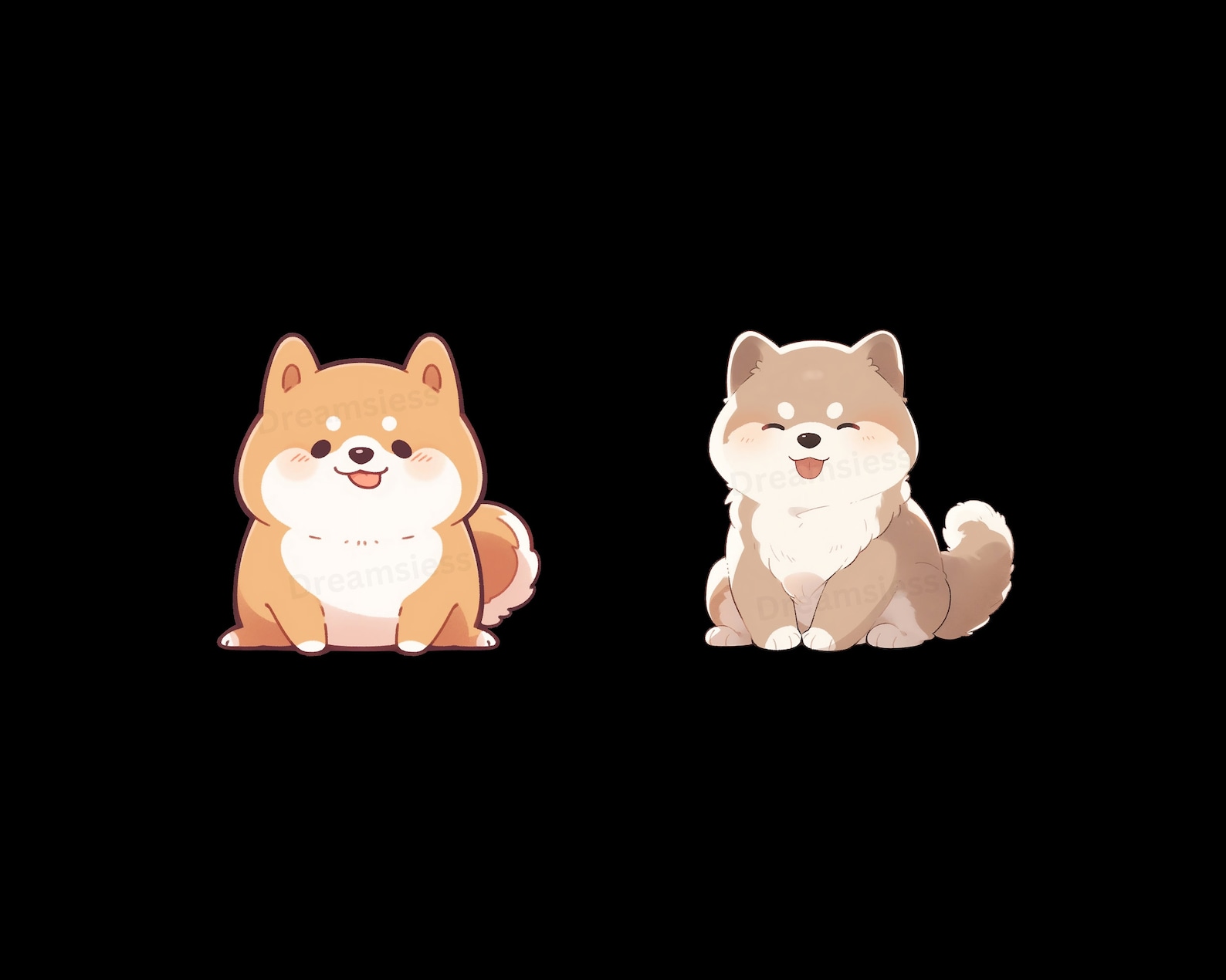 Kawaii Cute Puppy Dog Clipart | Adorable Puppy PNG Clipart | Commercial ...