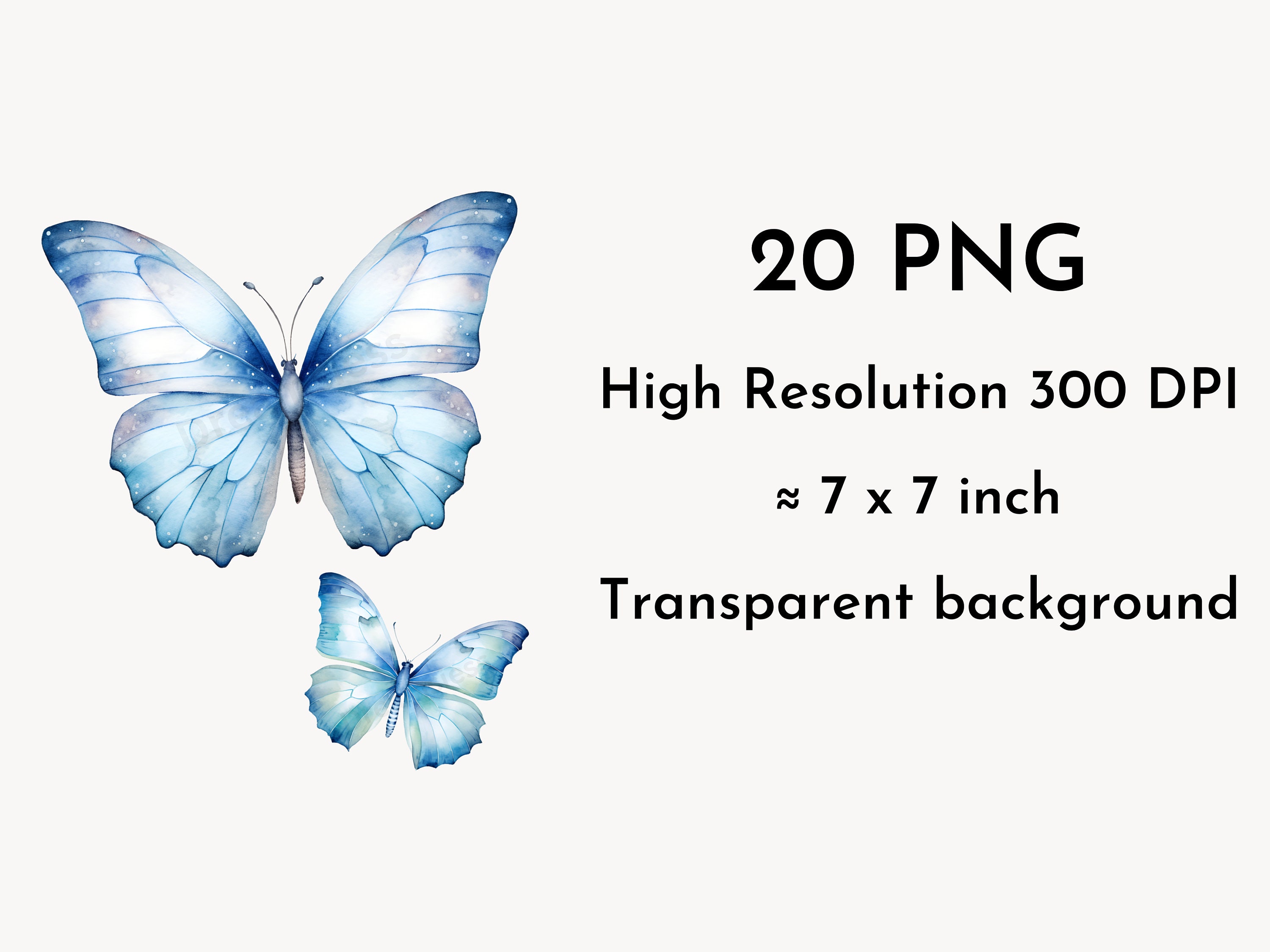 Watercolor Butterflies Clipart | Blue Butterflies Clipart Bundle ...