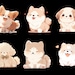 Kawaii Cute Puppy Dog Clipart | Adorable Puppy PNG Clipart | Commercial ...