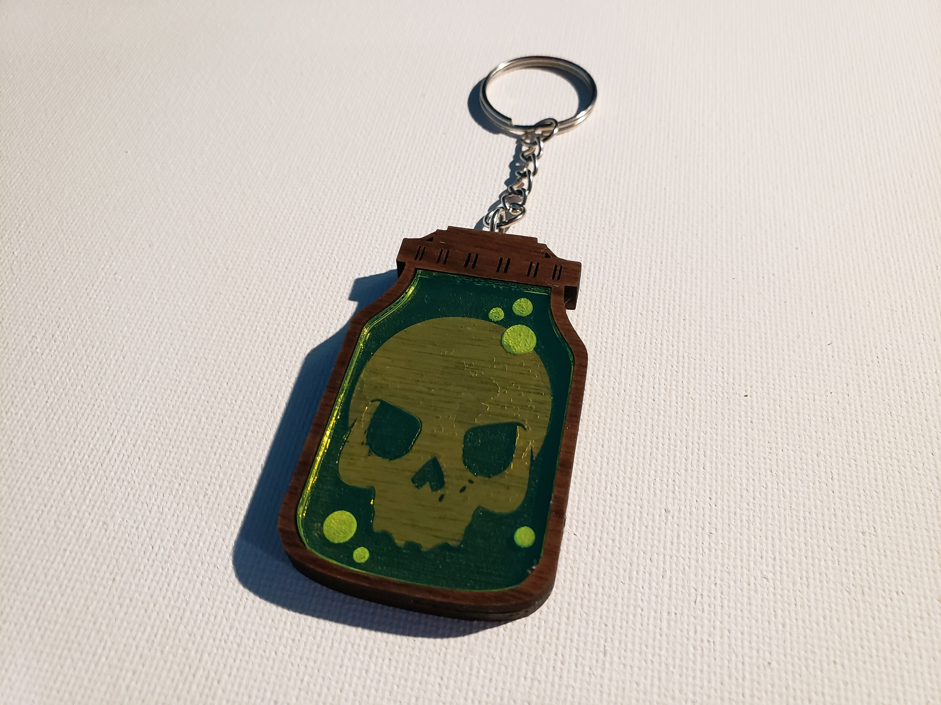 Tier 3 - Skull in a Jar Keychain - Etsy