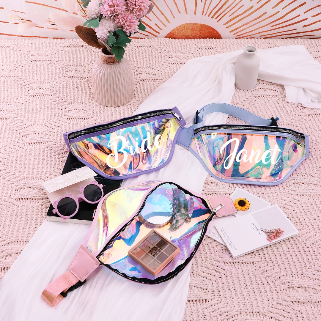 Personalized Holographic Fanny Packholographic Bum Bagcustom - Etsy