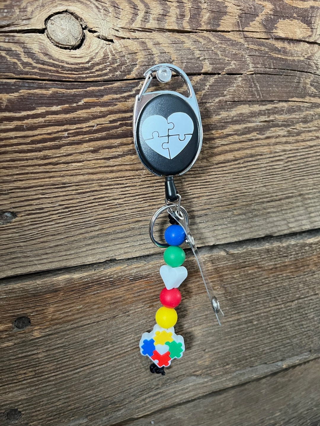 Autism Puzzle Badge Reel - Etsy