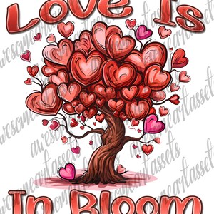 Love is in Bloom 300 DPI Transparent PNG - Romantic Tree of Hearts ...