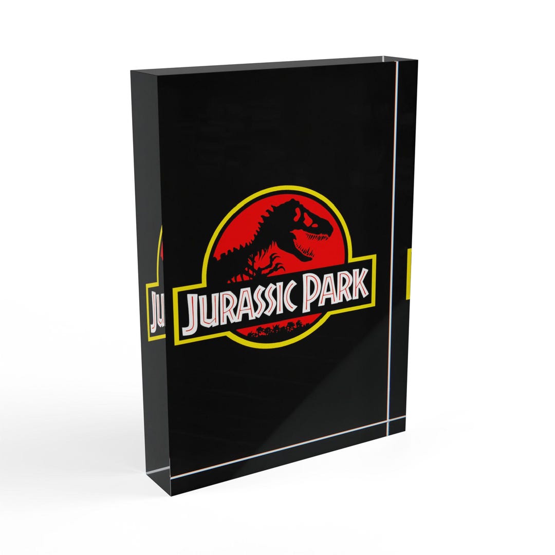 JURASSIC PARK Incredible Photo Block Acrylic Detailed Collectible 5x7 ...