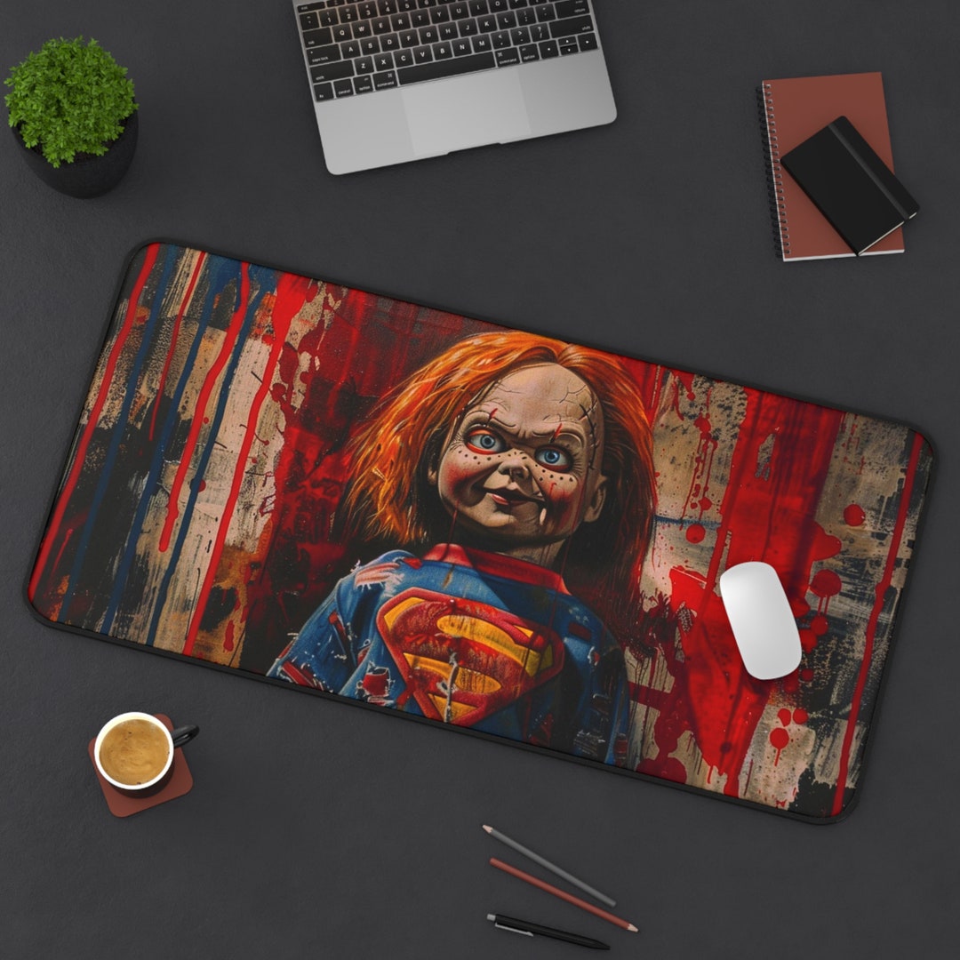 CHUCKY SUPERMAN DOLL Desk Mat Office Work Decoration Movie - Etsy