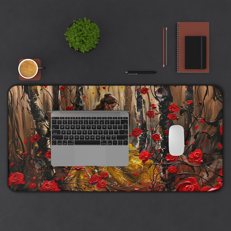 BELLE DISNEY PRINCESS Beauty and the Beast, Desk Mat, Office - Etsy