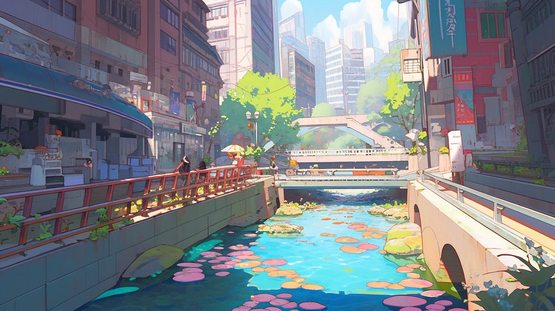 Anime Background Commission Concept Art Environment Design Illustration ...