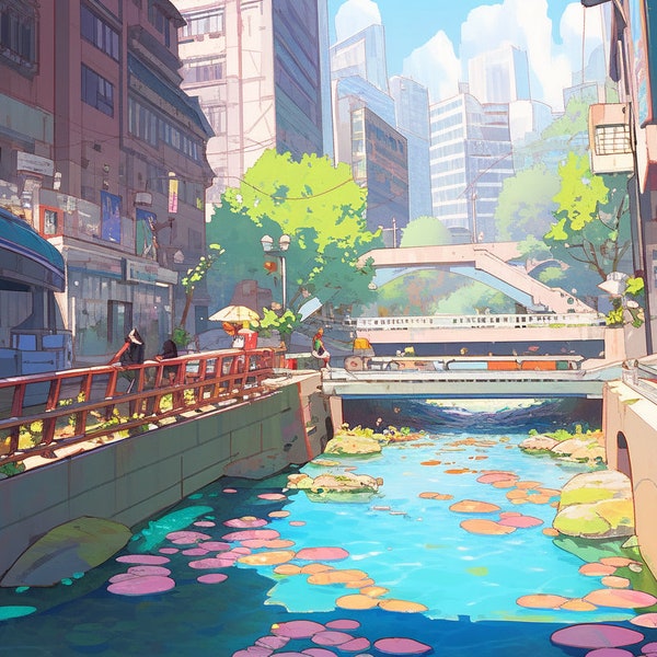 Anime Background Commission Concept Art Environment Design Illustration ...