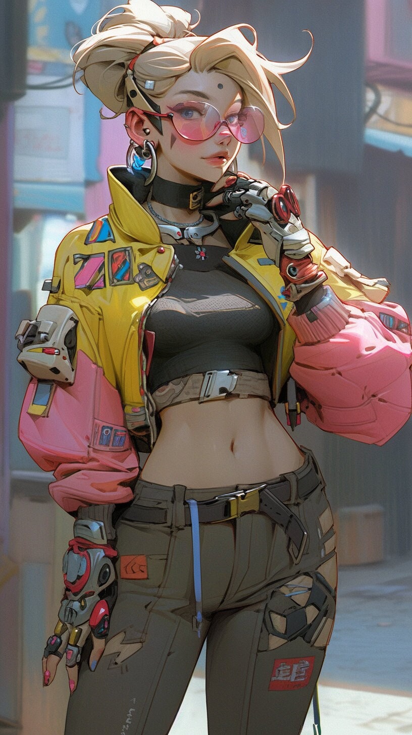 Cyberpunk Sci Fi Character Commission Art Concept Art RPG Character ...