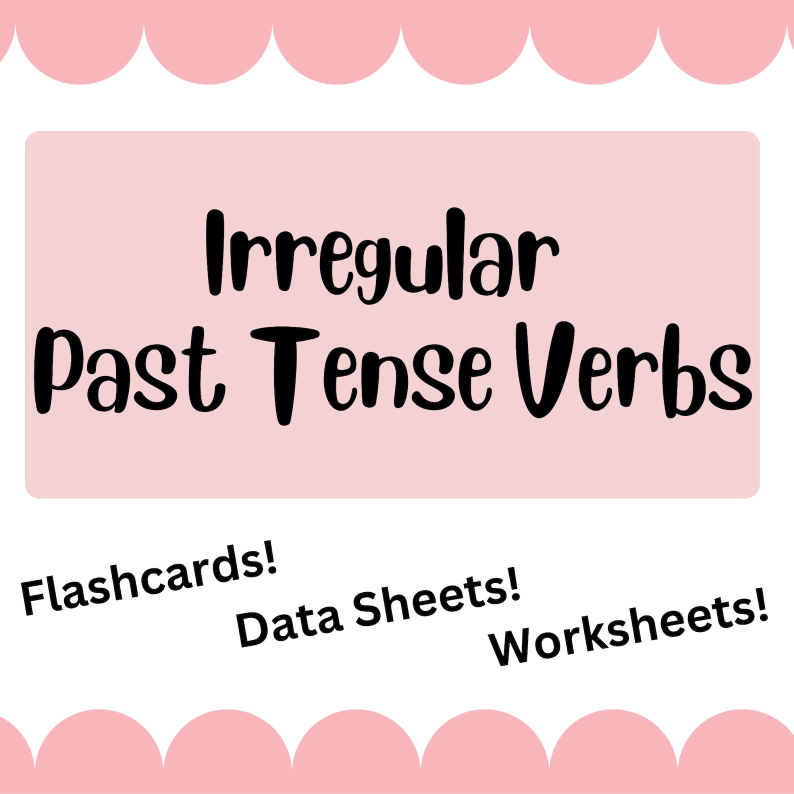 Irregular Past Tense Verbs Flashcards, Worksheets, Data Sheets & More ...