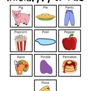 Bilabial /p, B, M/ Articulation Packets Flashcards, Worksheets & More ...