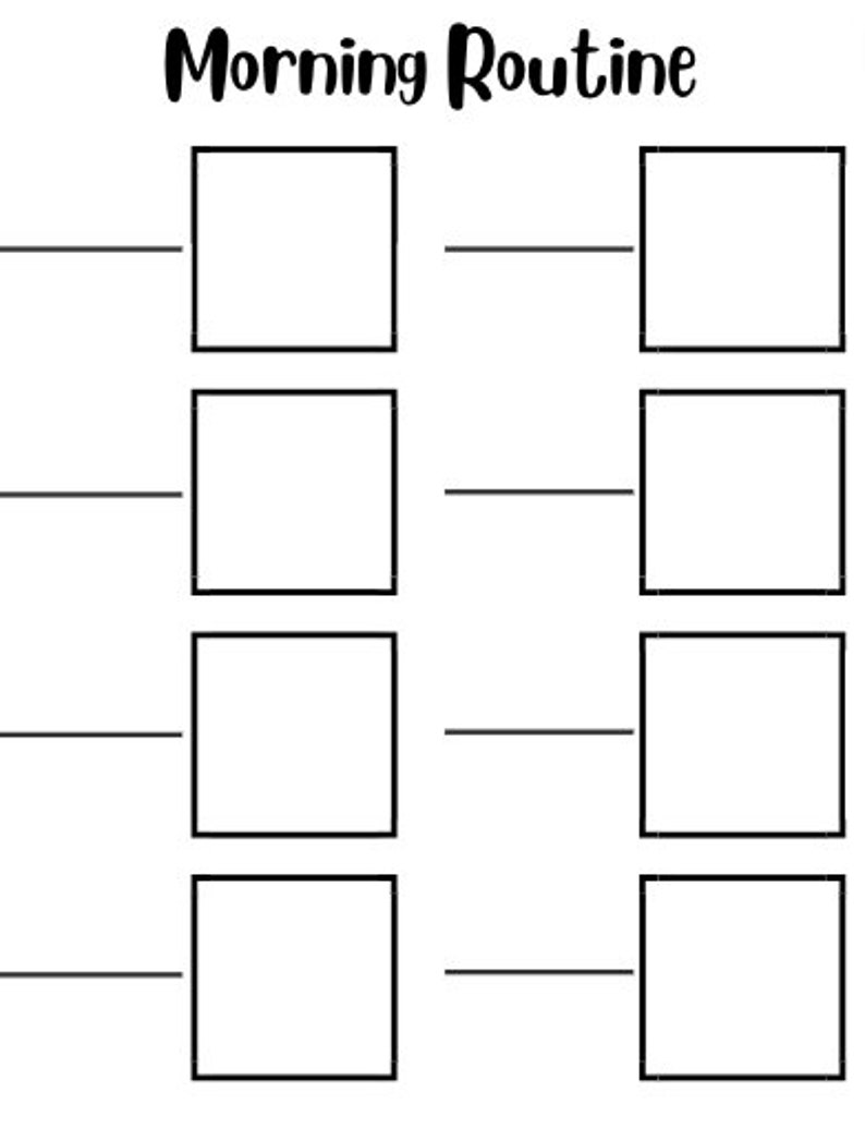 Visual Schedule & Checklist Getting Ready for School - Etsy