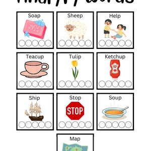 Bilabial /p, B, M/ Articulation Packets Flashcards, Worksheets & More ...