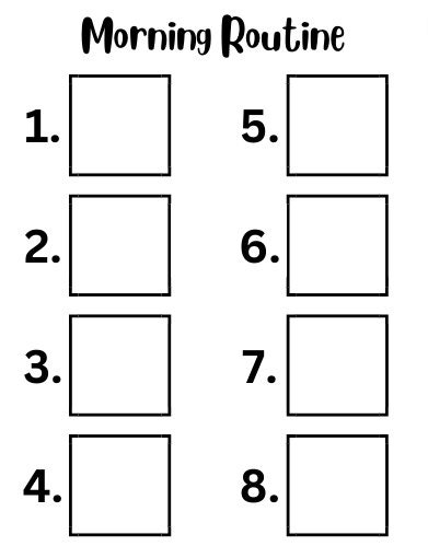 Visual Schedule & Checklist Getting Ready for School - Etsy