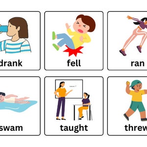 Irregular Past Tense Verbs Flashcards, Worksheets, Data Sheets & More ...
