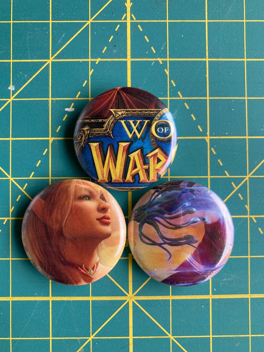 World of Warcraft Button Pin Set of 3 - Etsy