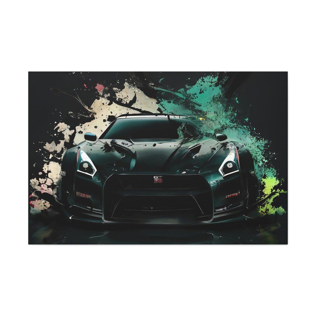 Nissan GT-R Canvas Print - Etsy