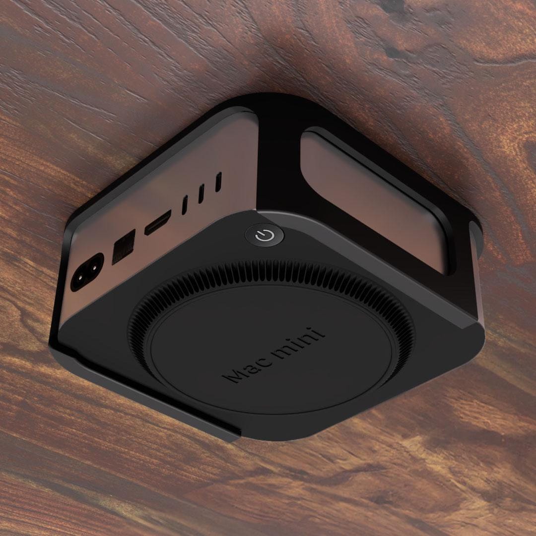 New Apple Mac Mini M4 VESA / Under-desk Mount Bracket | 3D Printed Dock ...