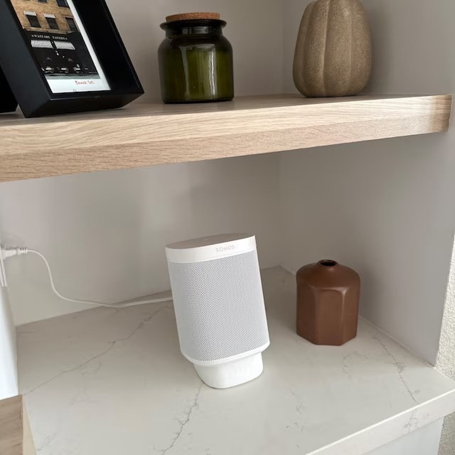 Sonos One Desktop Speaker Stands | Bookshelf Wedge Risers | 15 Degrees ...