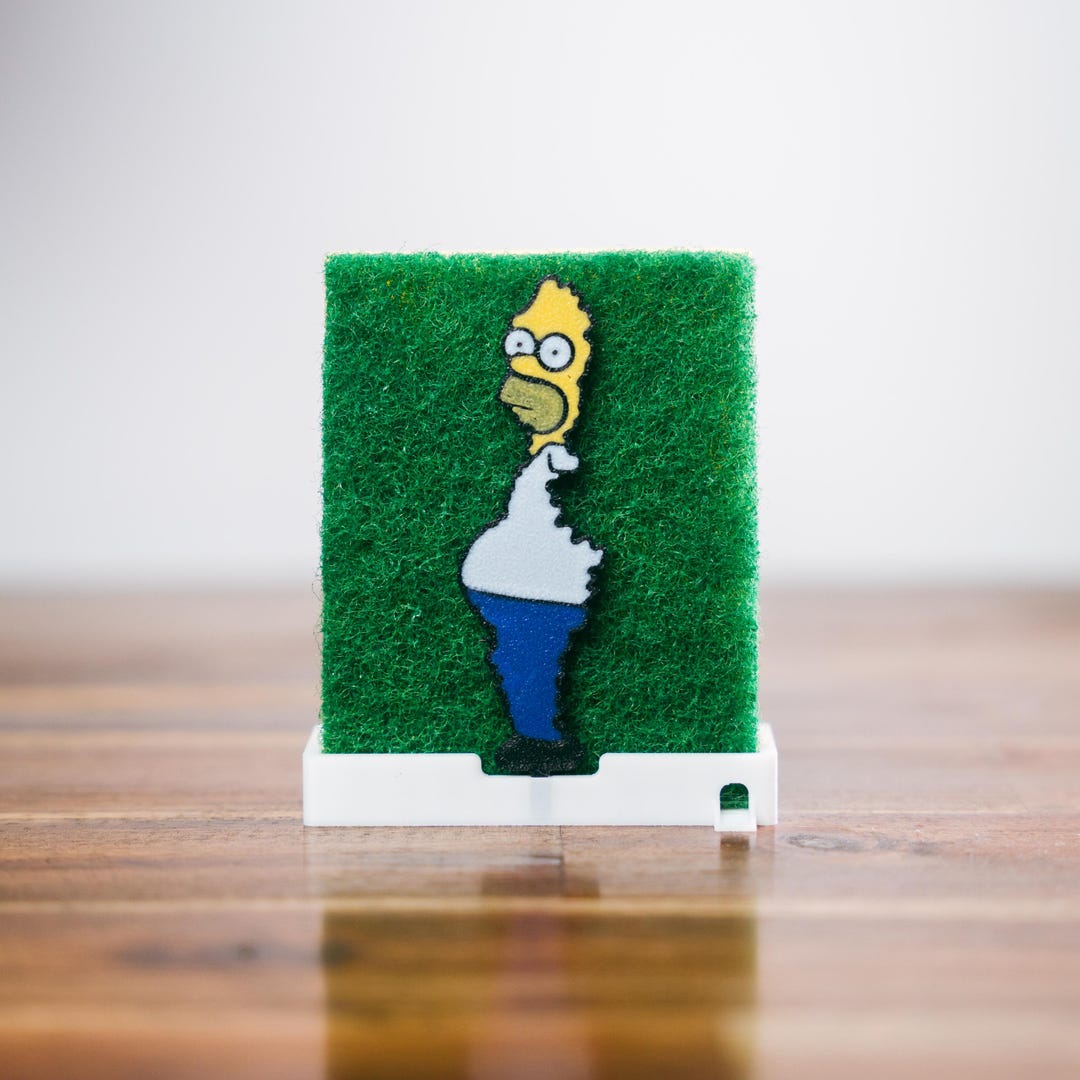 Homer Simpson Bush Meme Sponge Holder The Simpsons T Fan Art Sponge Included Etsy