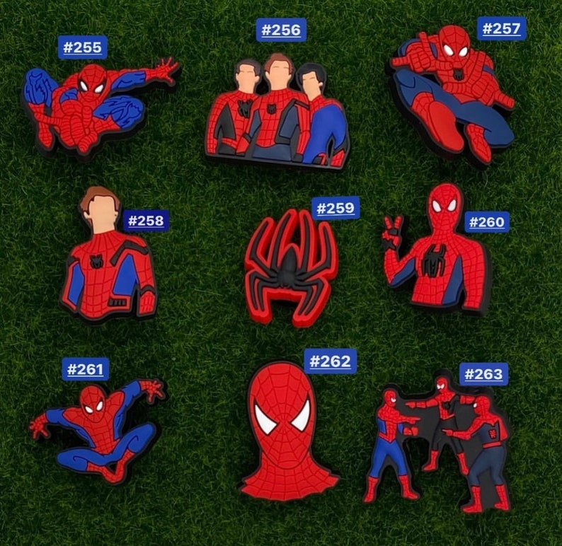 Spider-man Clog Shoe Charms - Etsy