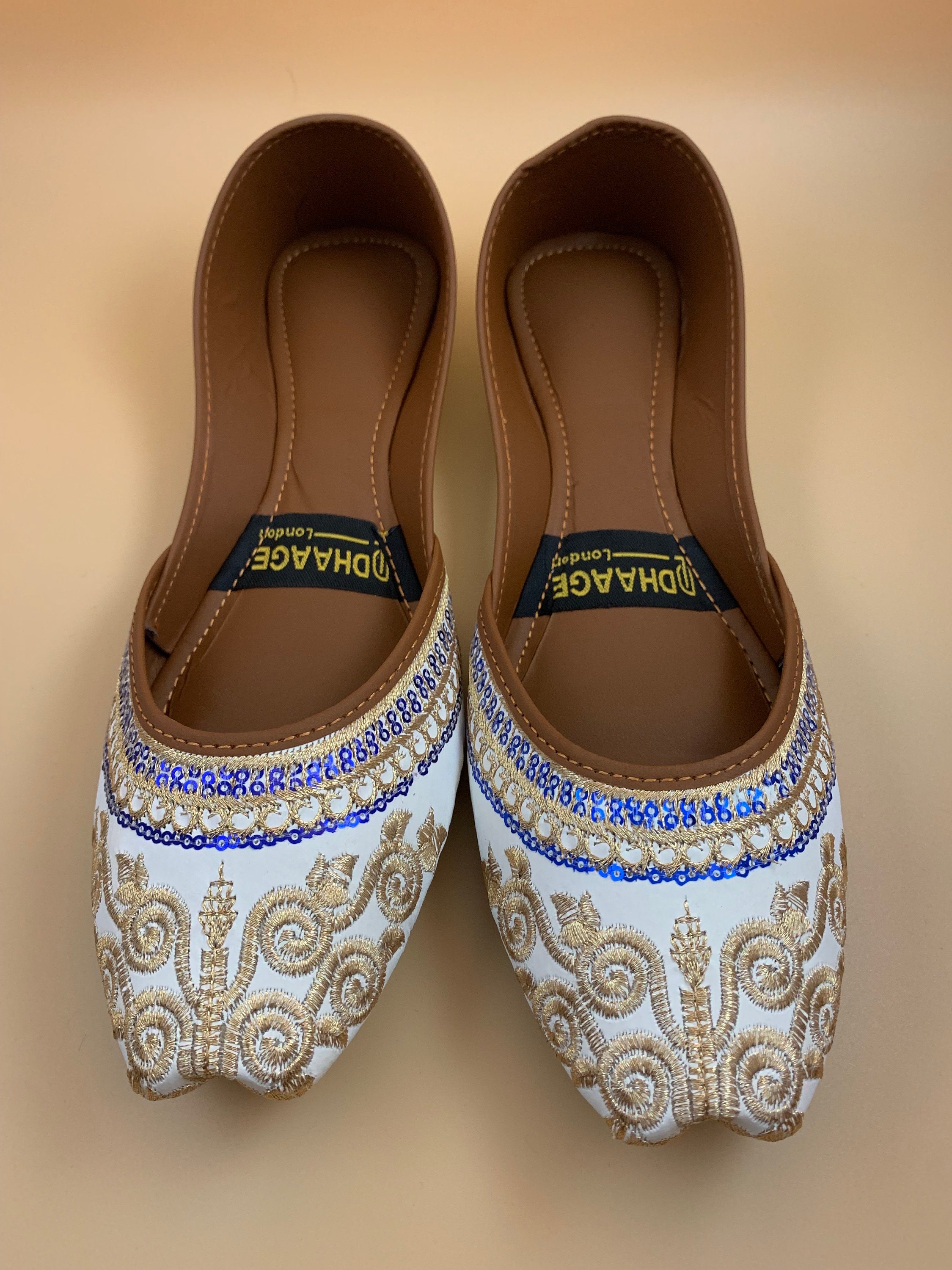 UK Size 5/dhaagelondon/khussas/juttis/ladies Handmade Pakistani Indian ...