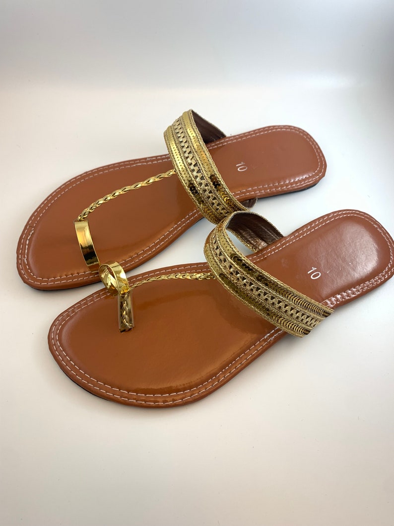 UK Sizes 3,4 Kollapuri Summer Sandal Ladies Handmade Juti Kolapuri ...