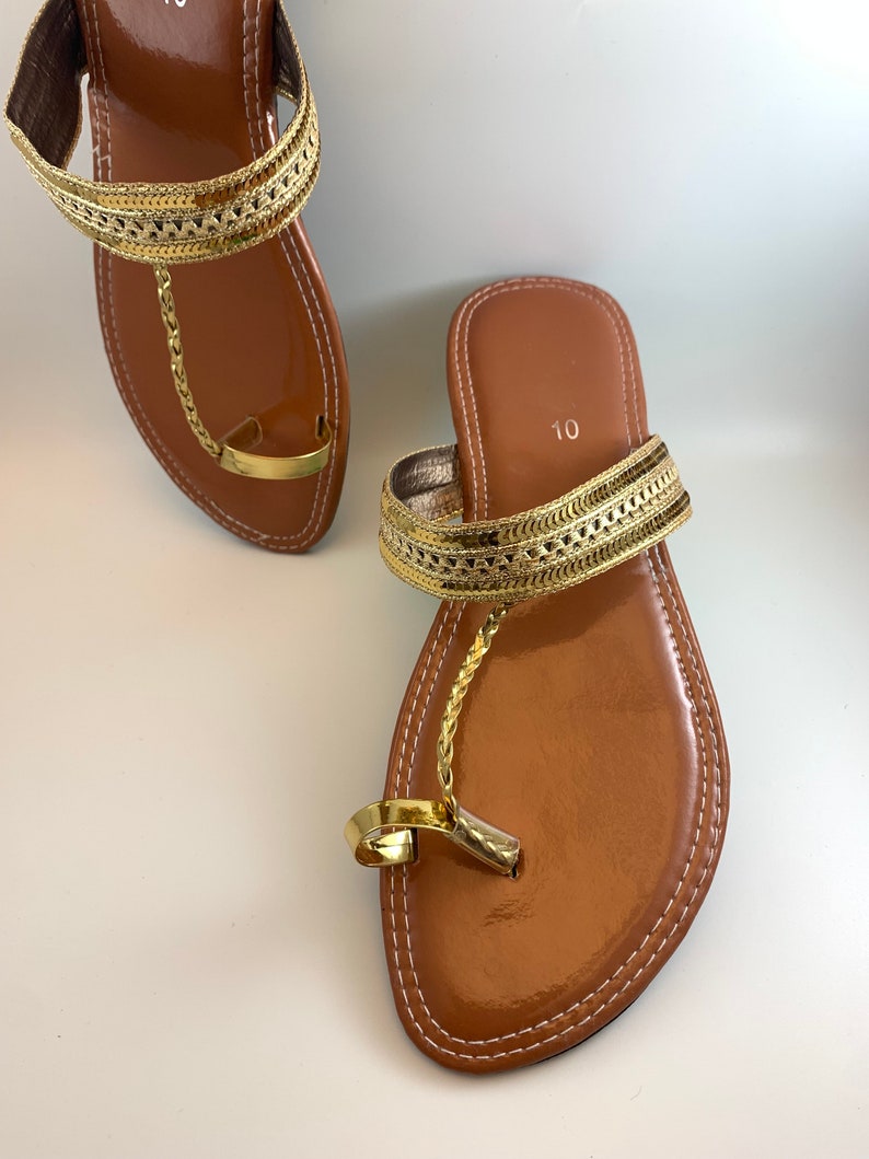 UK Sizes 3,4,5 Kollapuri Summer Sandal Ladies Handmade Juti Kolapuri ...