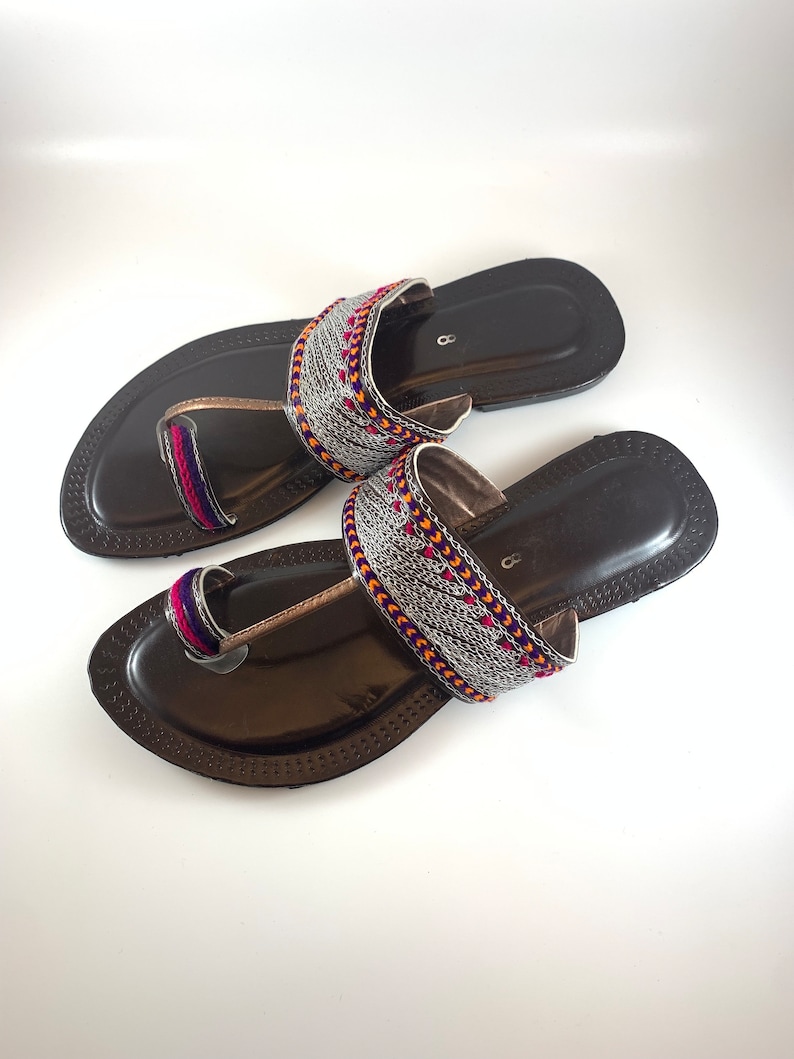 UK Sizes 3,4,5,6,7,8 Kollapuri Summer Sandal Ladies Handmade Juti ...