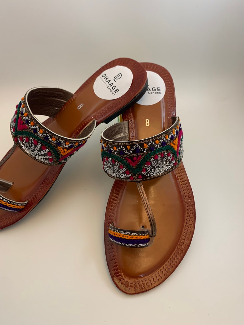 UK Sizes 3,4,5,6,7,8 Kollapuri Summer Sandal Ladies Handmade Juti ...