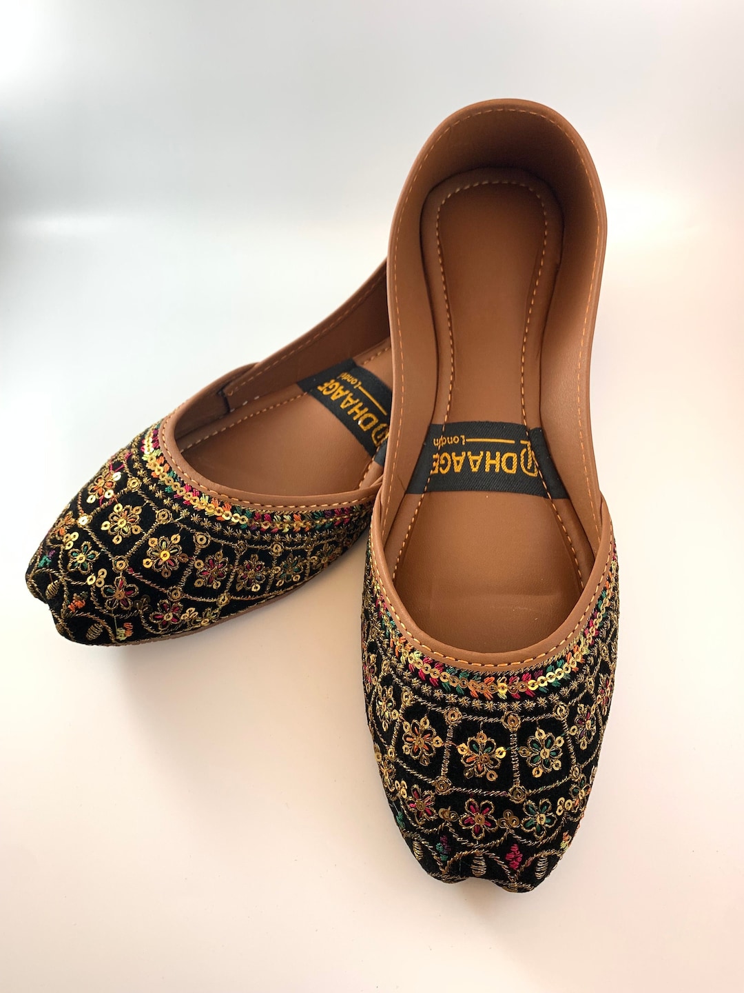 UK Size 3/dhaagelondon/khussas/juttis/ladies Handmade Pakistani Indian ...