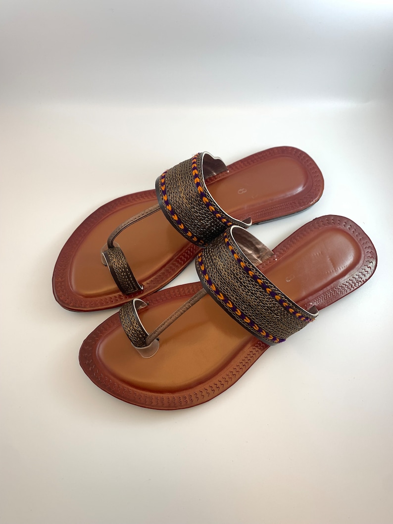 UK Sizes 3,4,5,6,7,8 Kollapuri Summer Sandal Ladies Handmade Juti ...