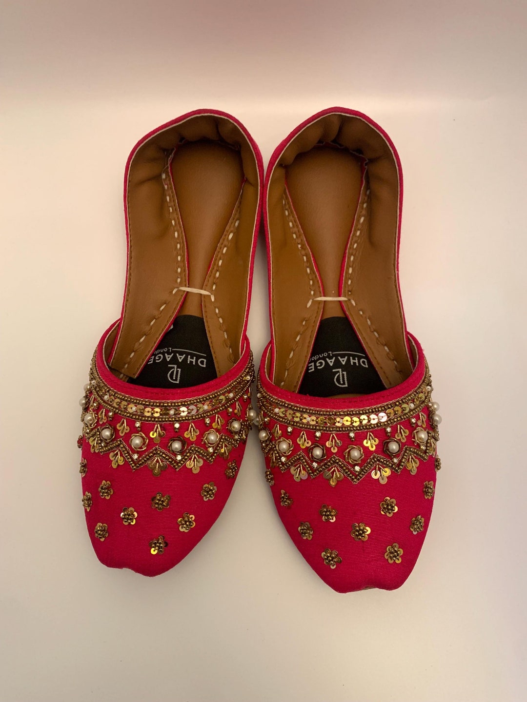 UK Size 4,6,8/dhaagelondon/khussas/juttis/ladies Handmade Pakistani ...
