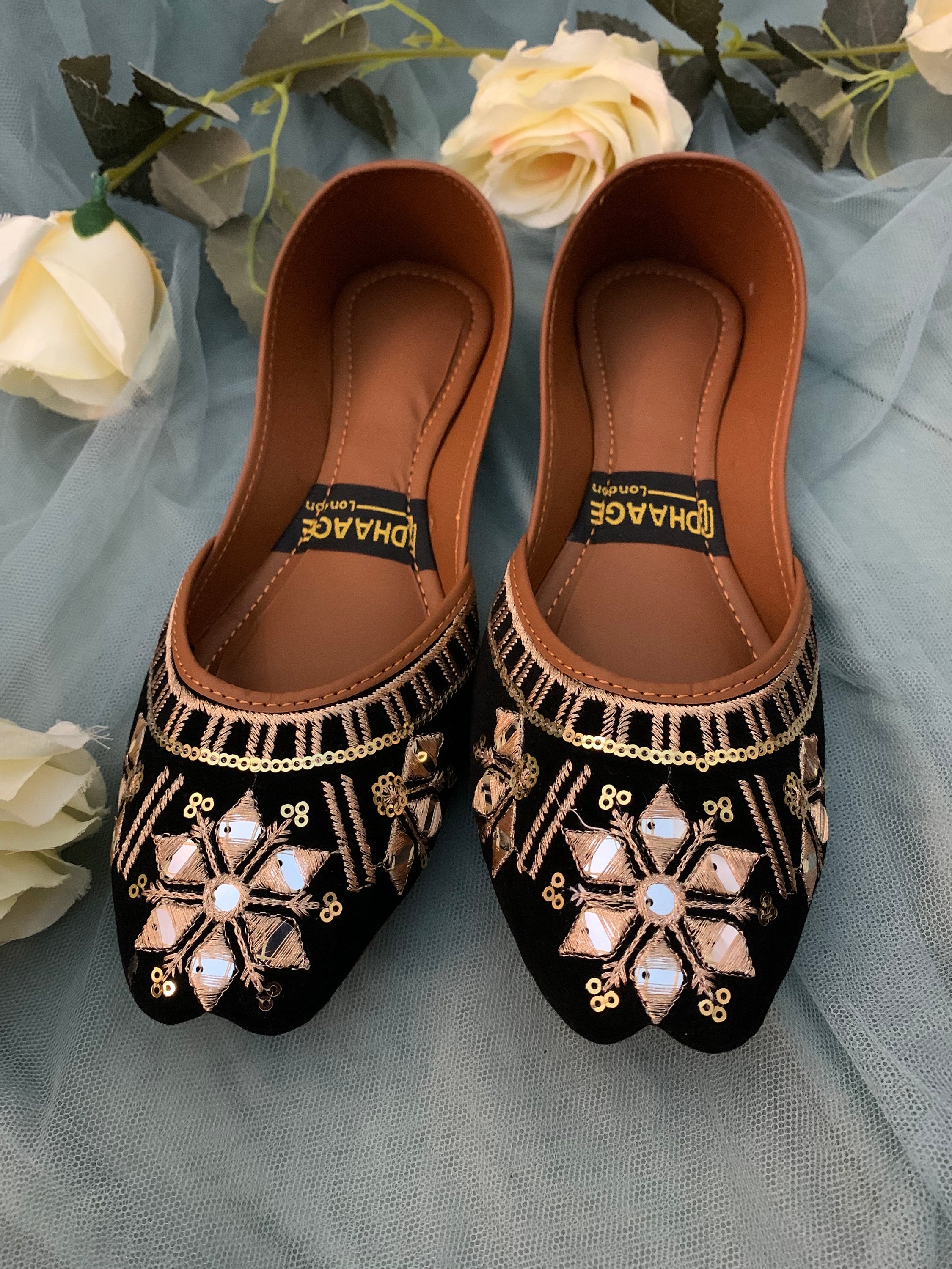 UK Size 3,4,5,6,7,8/dhaagelondon/khussas/juttis/ladies Handmade ...