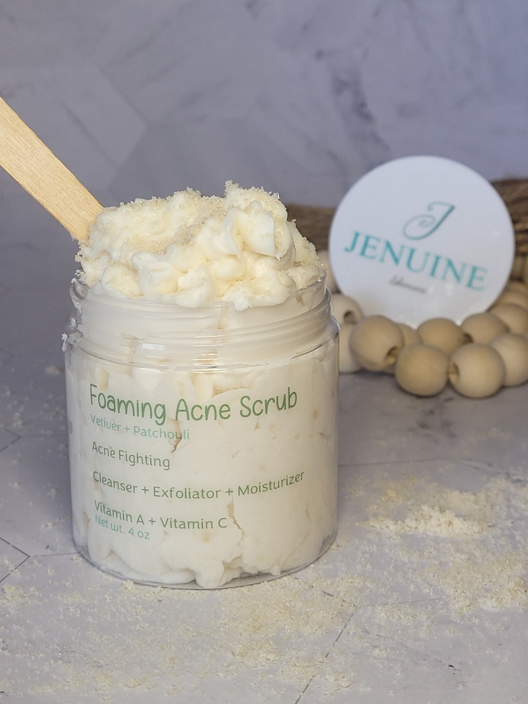 Foaming Acne Scrub - Etsy