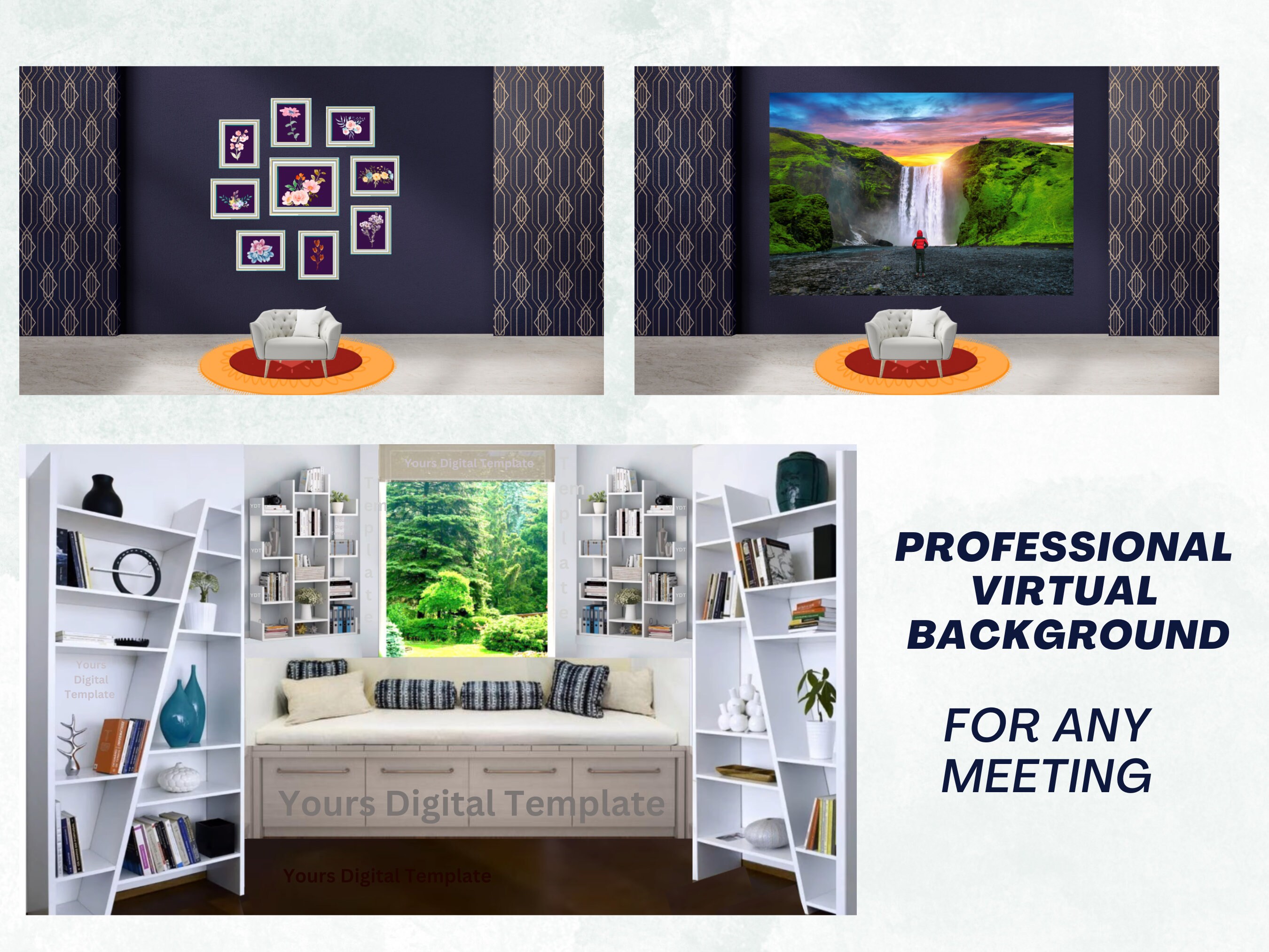 Zoom Virtual Background Zoom Background Zoom Office - Etsy Sweden