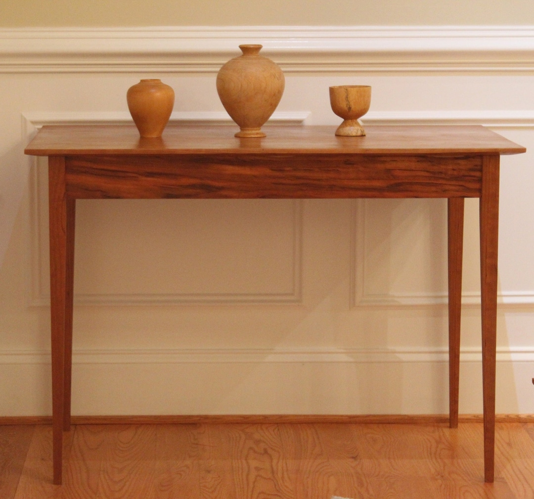 Elegant Solid Cherry Buffet Table Contemporary Shaker Inspired, Console ...