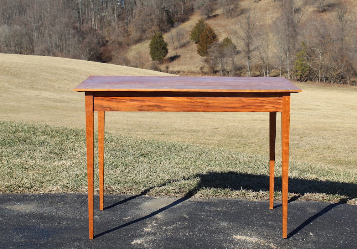 Elegant Solid Cherry Buffet Table Contemporary Shaker Inspired, Console ...