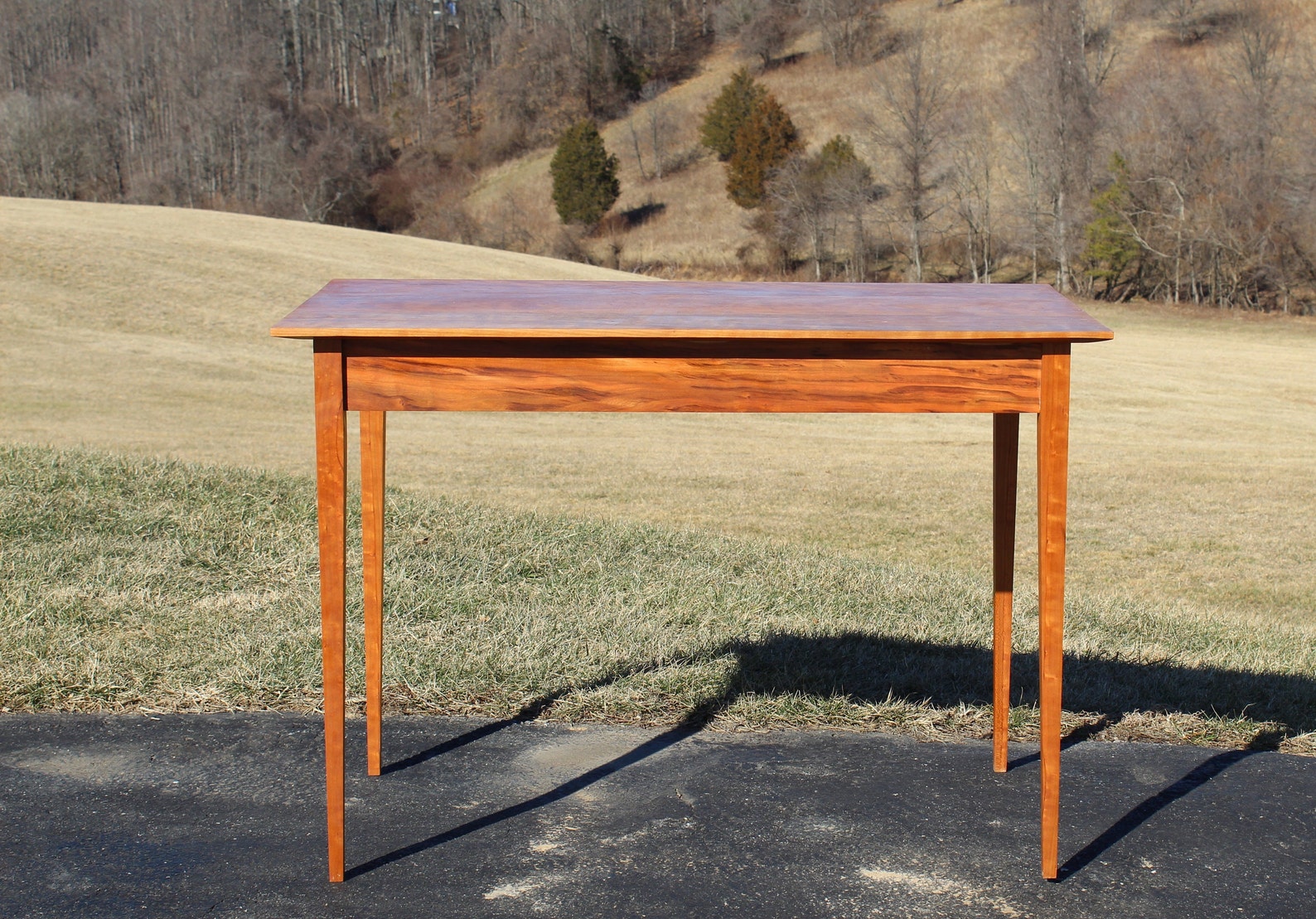 Elegant Solid Cherry Buffet Table Contemporary Shaker Inspired, Console ...