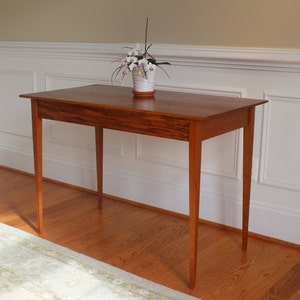 Elegant Solid Cherry Buffet Table Contemporary Shaker Inspired, Console ...