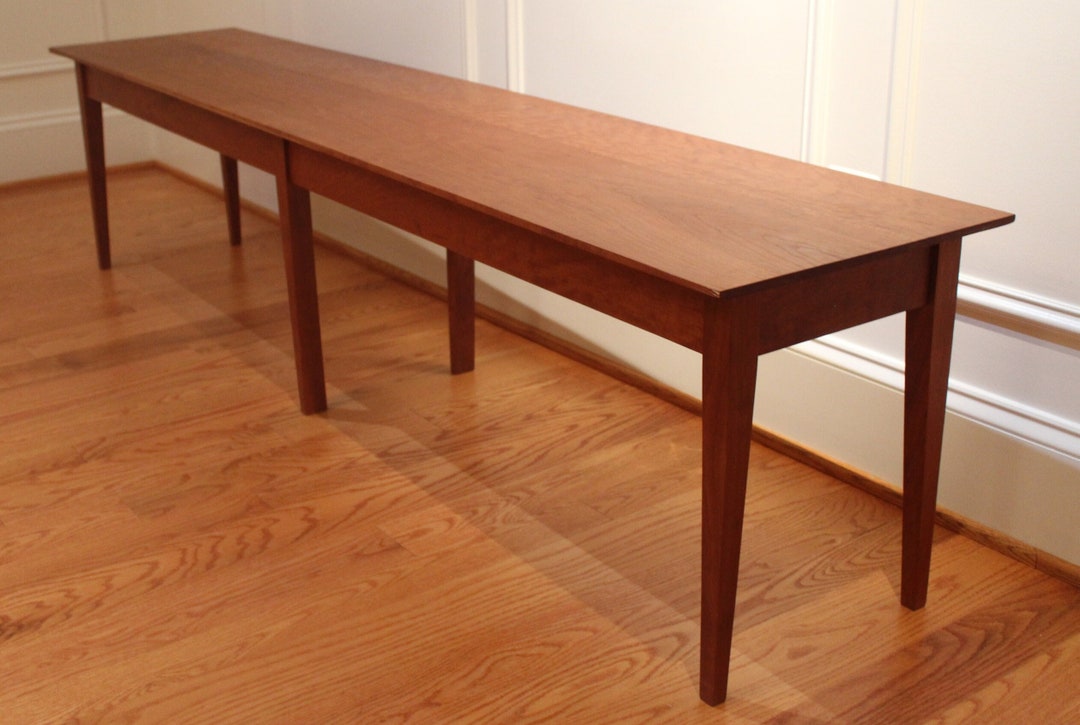 Elegant Solid Cherry, Dining Room Bench, Contemporary Shaker, Bedroom ...
