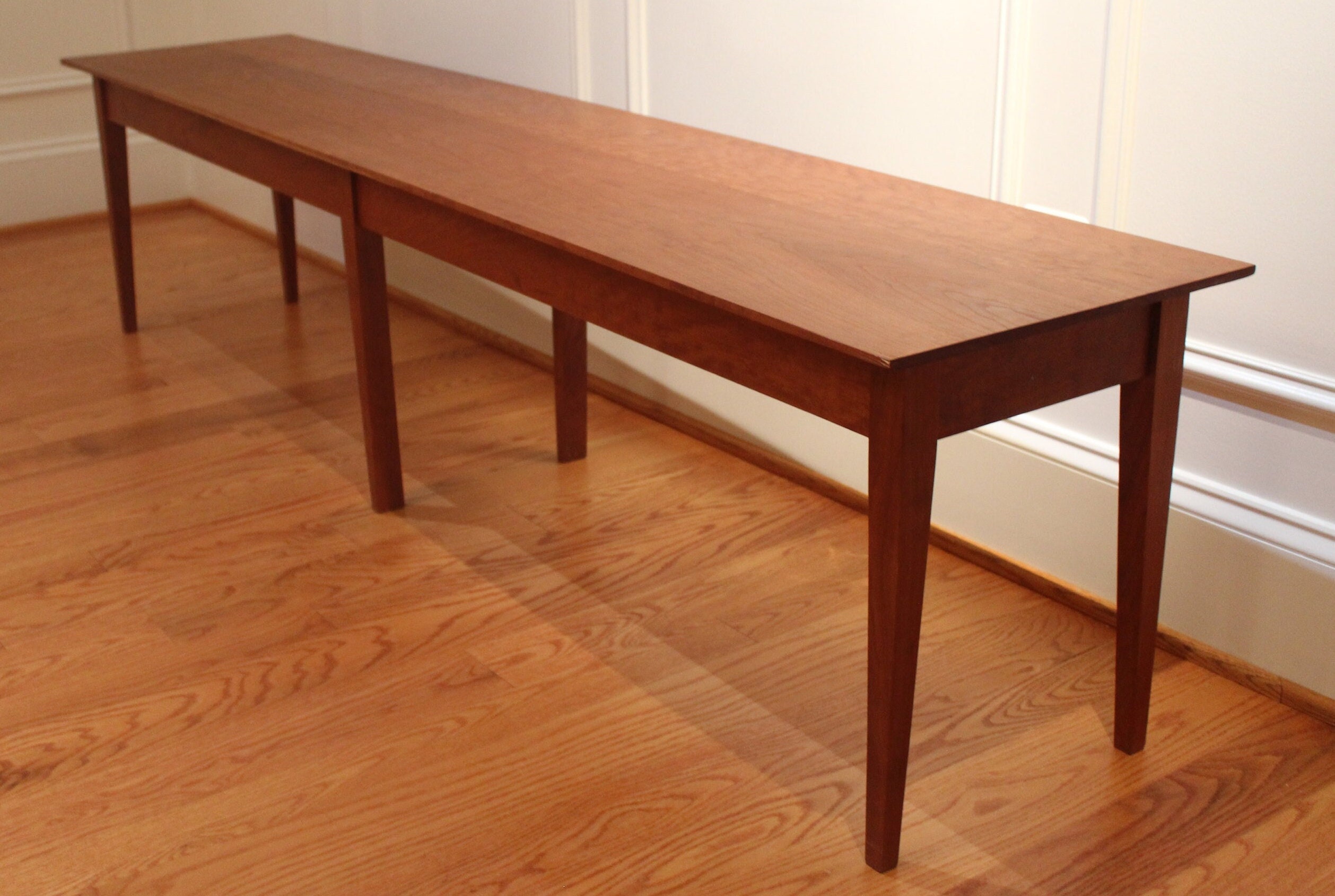 Elegant Solid Cherry, Dining Room Bench, Contemporary Shaker, Bedroom ...