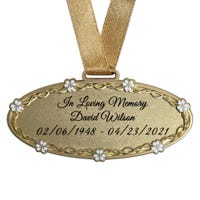 Personalized Urn Name Plate, Photo Urn Engraved Plaque, Custom Memorial ...