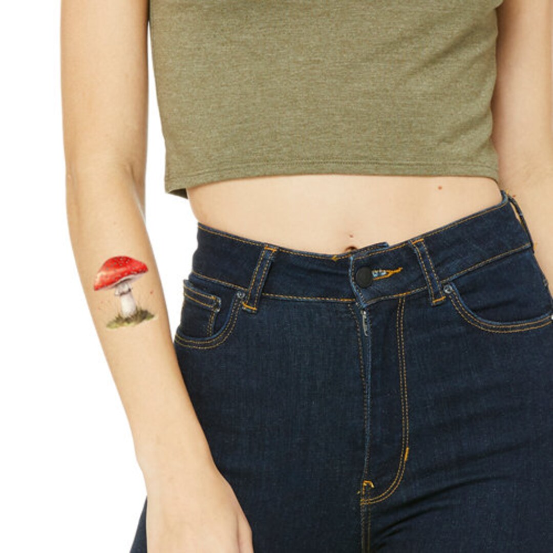 Toadstool Tattoo Design, Instant Download, Digital File, Tattoo Stencil ...