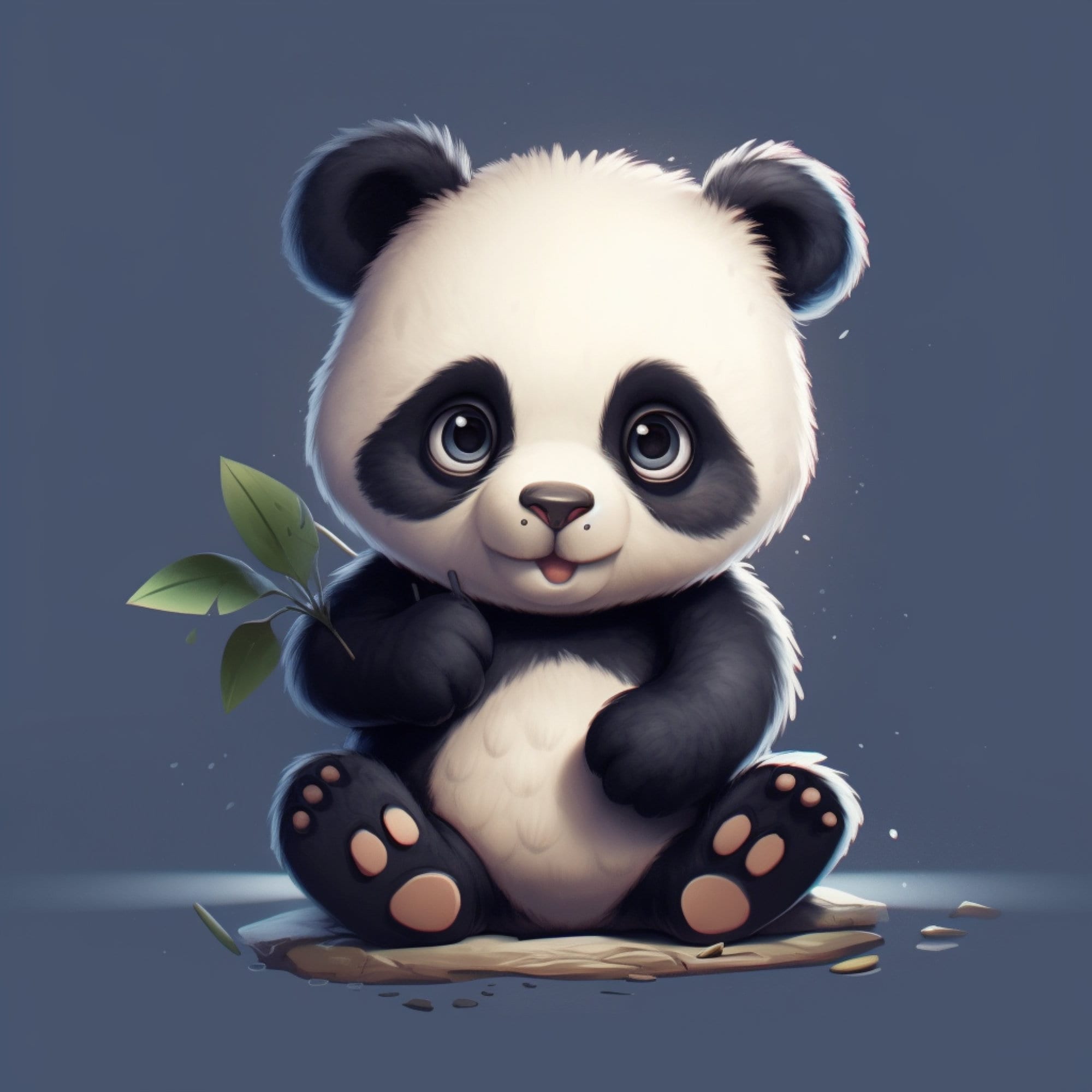 Baby Panda Cartoon AI Digital Download Digital Art Animal Digital Image ...