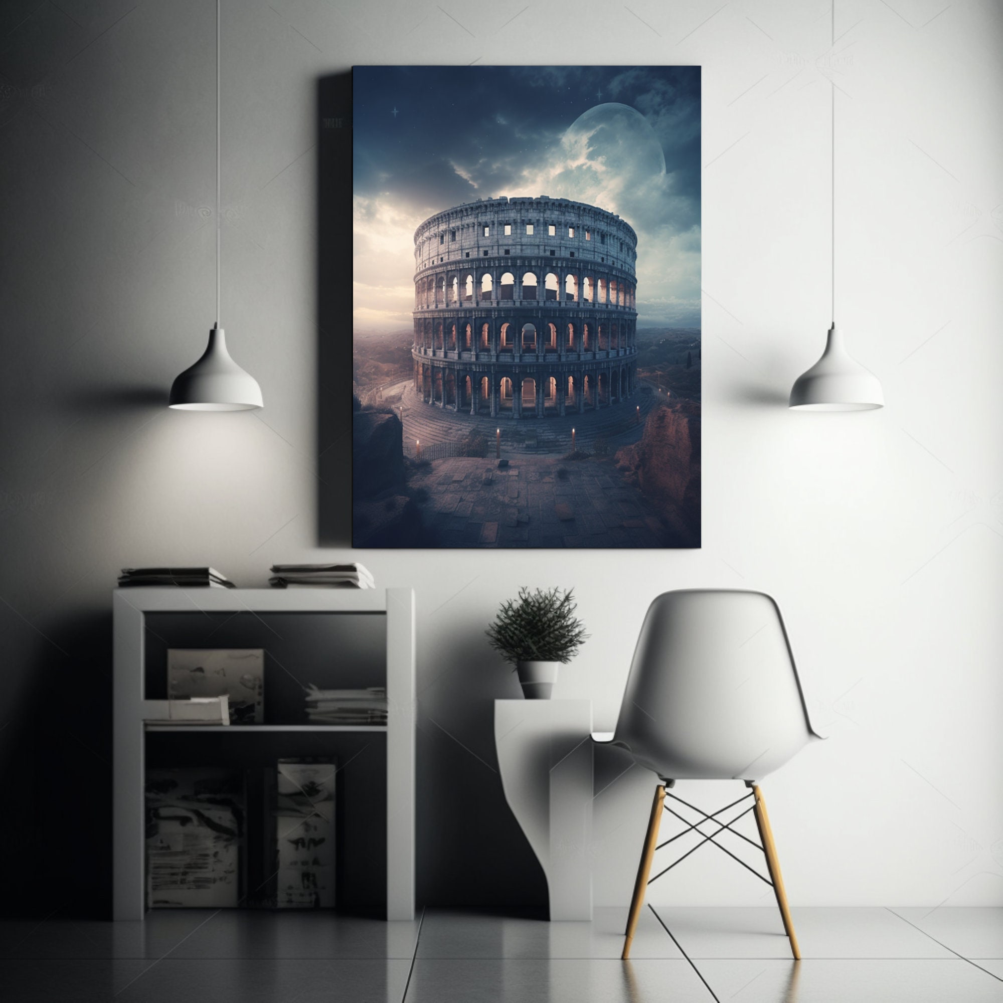 Colosseum Sci-fi AI Digital Download Digital Art Digital - Etsy