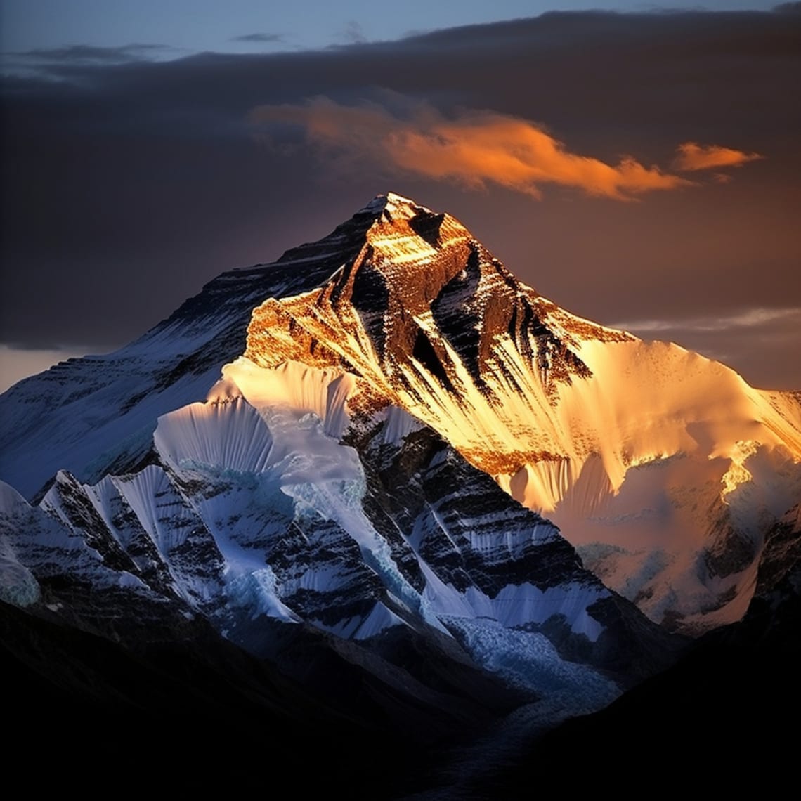 Mount Everest AI Digital Download Digital Art Digital Image Landmark - Etsy